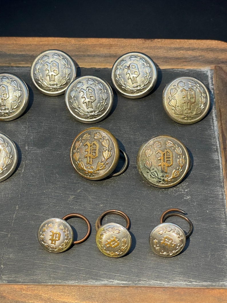 Police Uniform Buttons From 1800s Estate Collection of 20 Chicago ...