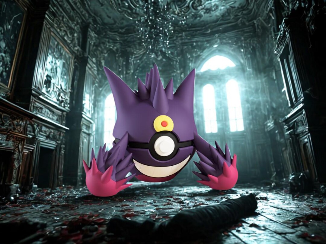 Mega Gengar Inspired Orb | 3D Printed Ghost-type Collectible | Custom ...