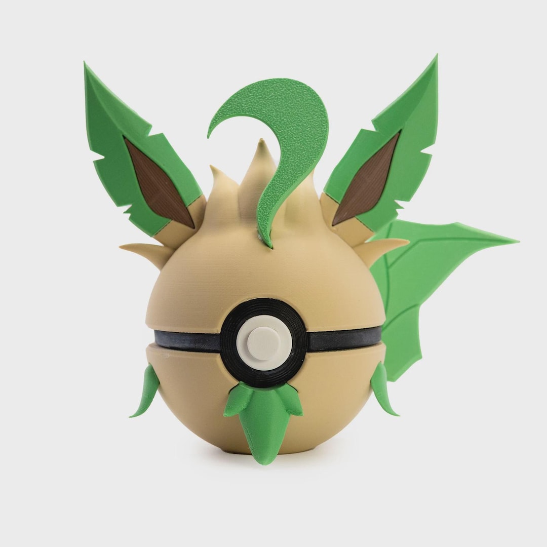 Leaf Creature Themed Orb | Grass Type Design | Handmade 3D Printed Gift ...