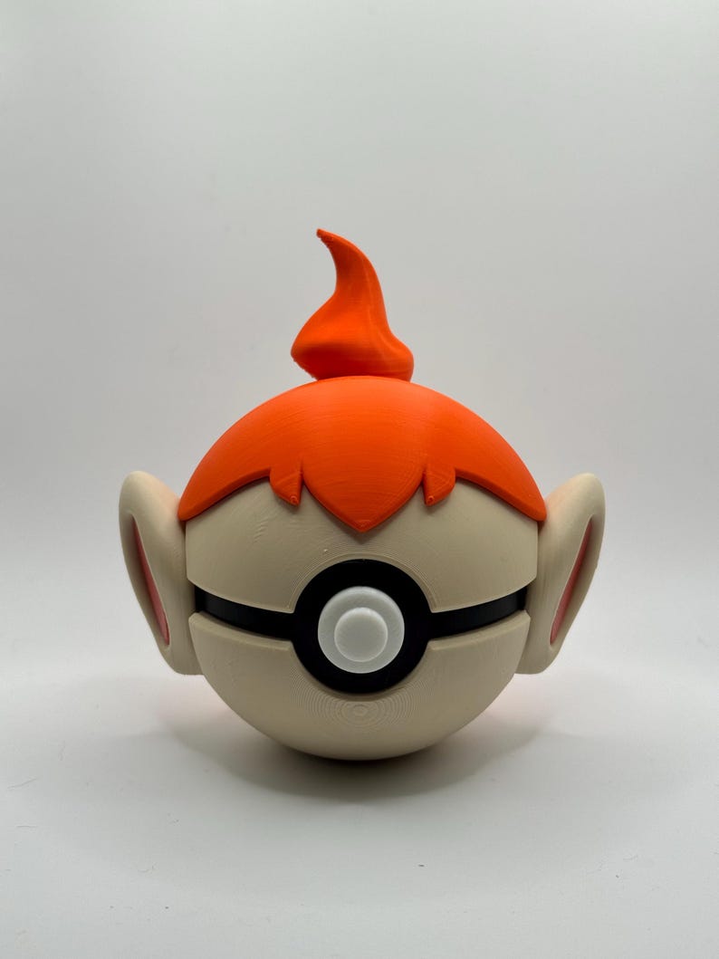 Fire Type Monkey Starter Inspired Display Sphere | Fire Element Desk ...