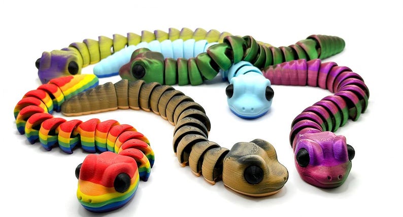 Articulated Fidget Snake - Etsy