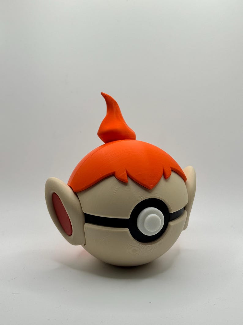 Fire Type Monkey Starter Inspired Display Sphere | Fire Element Desk ...