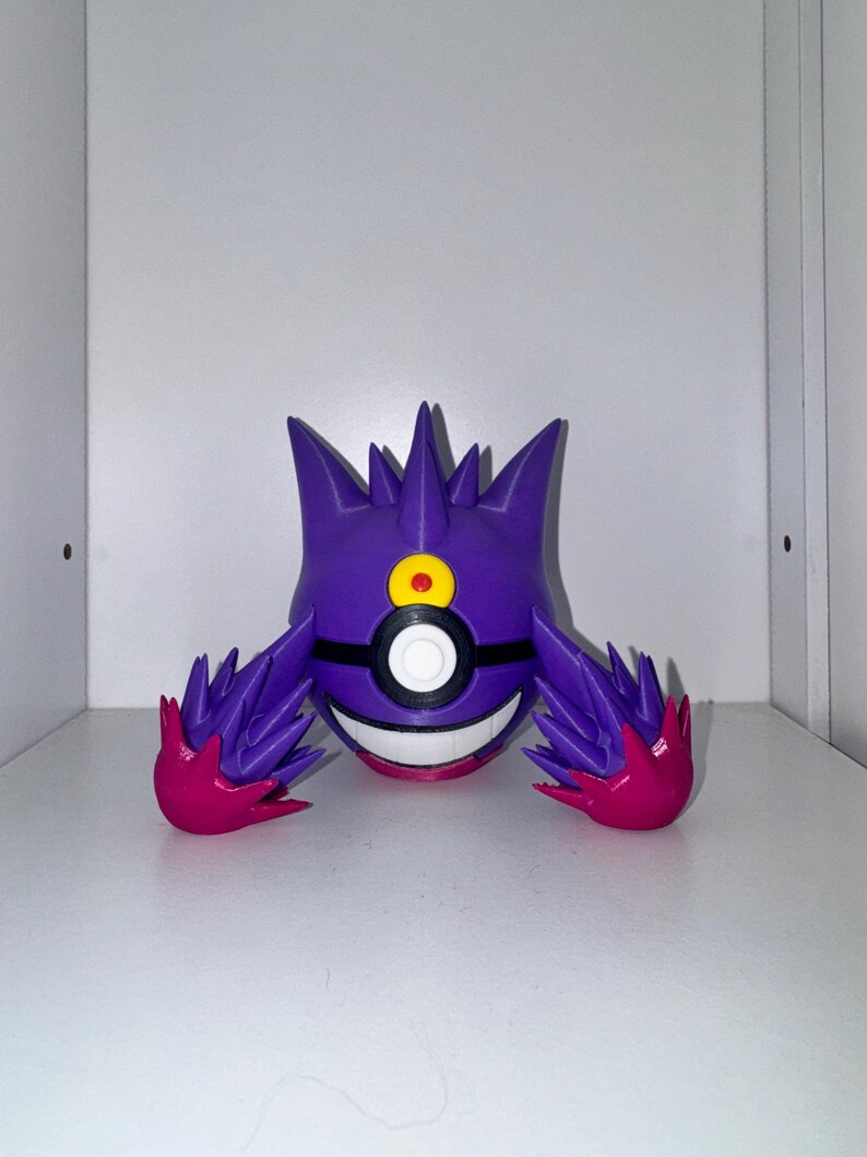 Mega Gengar Inspired Orb | 3D Printed Ghost-type Collectible | Custom ...