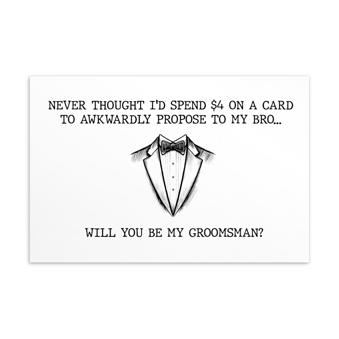 The Awkward Proposal | Groomsman Proposal - Etsy