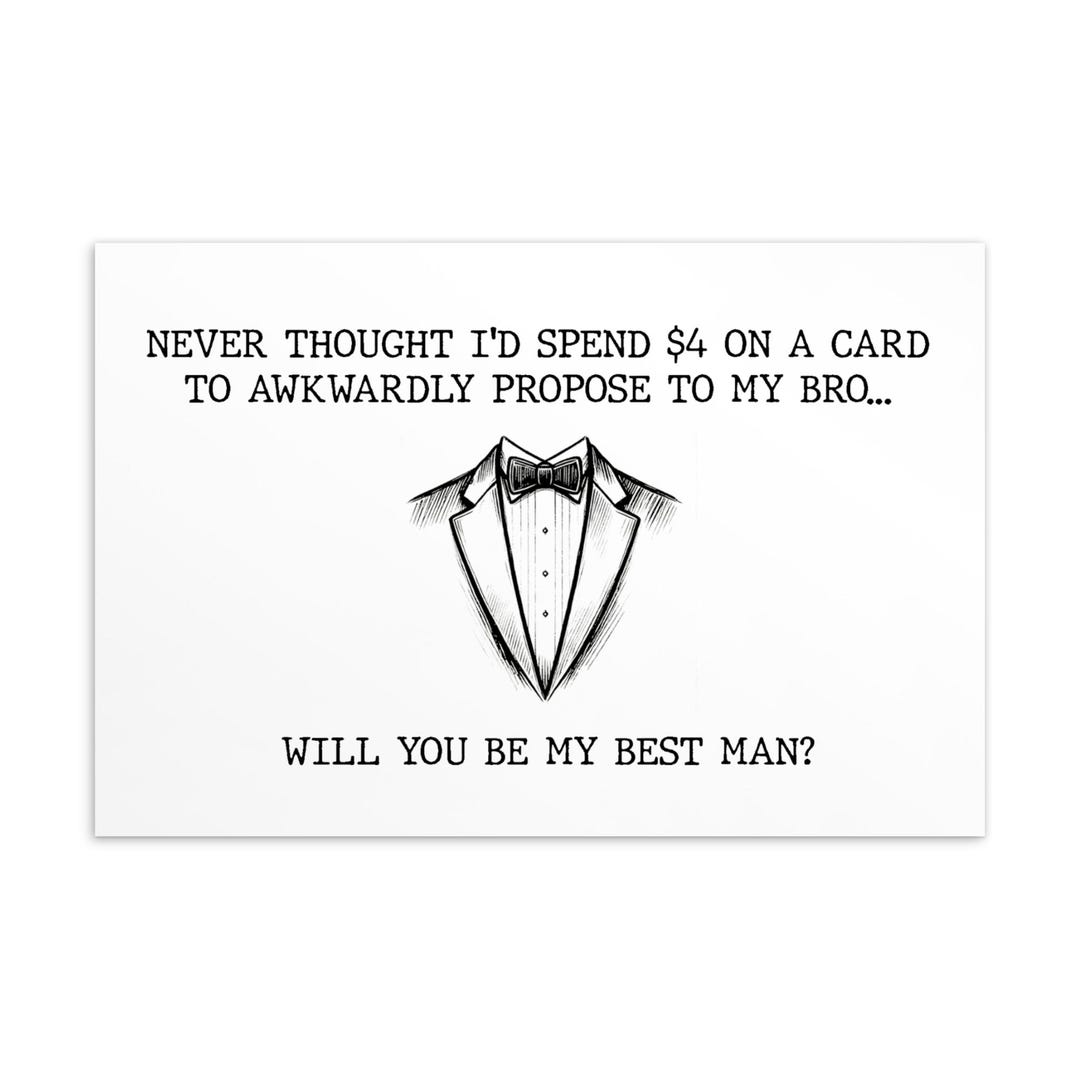The Awkward Proposal | Best Man Proposal - Etsy