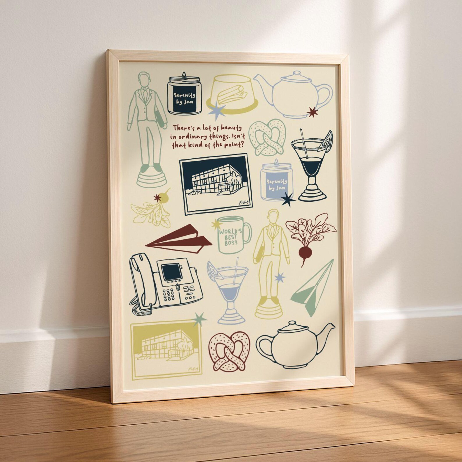 The Office US Wall Art Print, the Office Trinkets, Michael Scott Quote ...