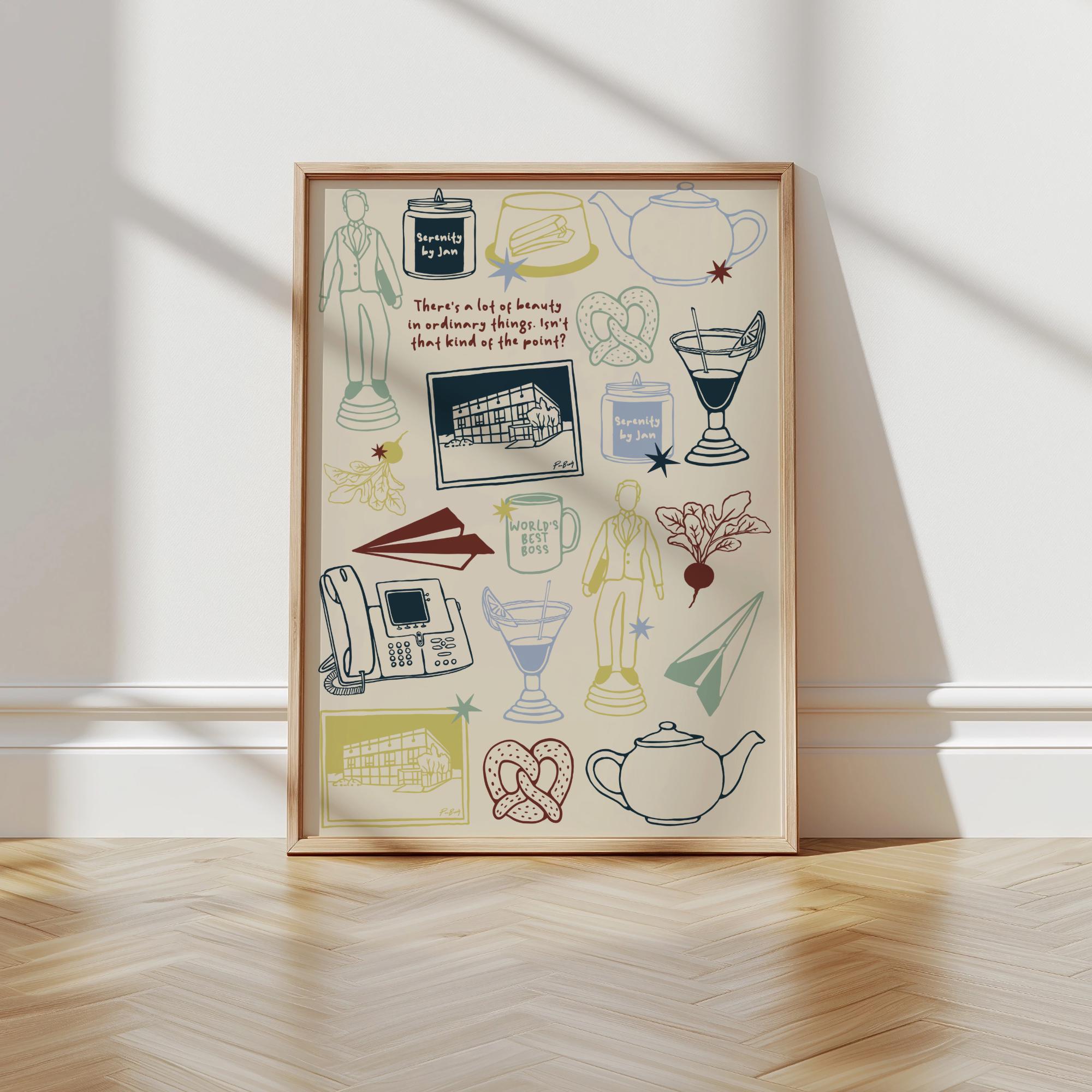 The Office US Wall Art Print, the Office Trinkets, Michael Scott Quote ...