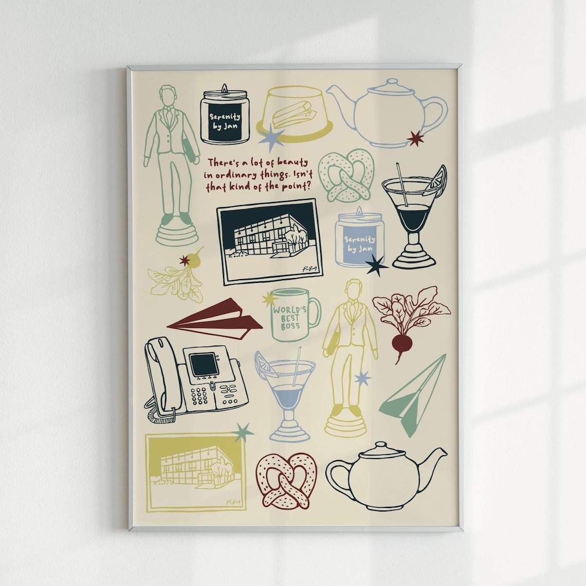The Office US Wall Art Print, the Office Trinkets, Michael Scott Quote ...
