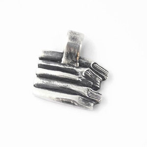 Silver Book Stack Pendant, Sterling Silver, Metal Clay - Etsy