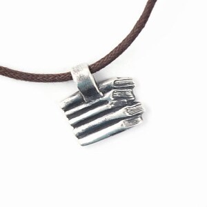 Silver Book Stack Pendant, Sterling Silver, Metal Clay - Etsy
