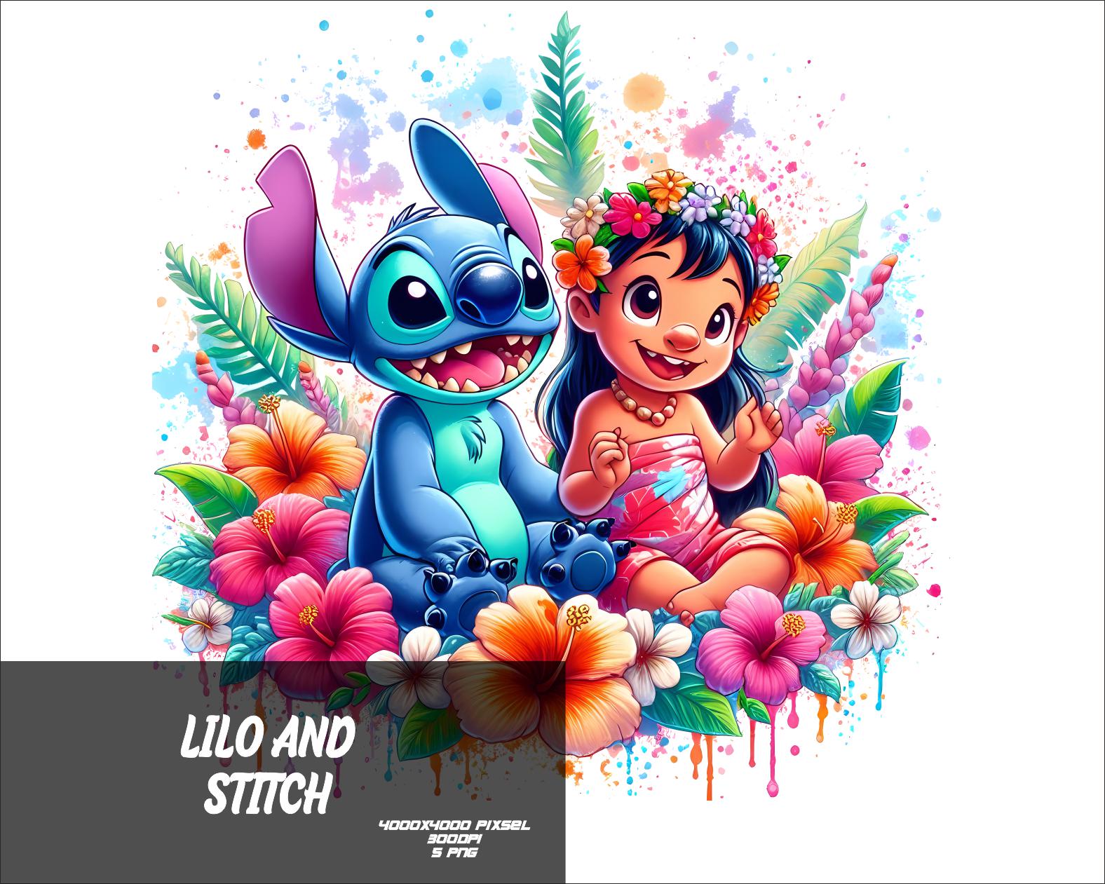 5 PNG Lilo and Stitch Png Stitch Splash and Watercolor Png Stitch ...