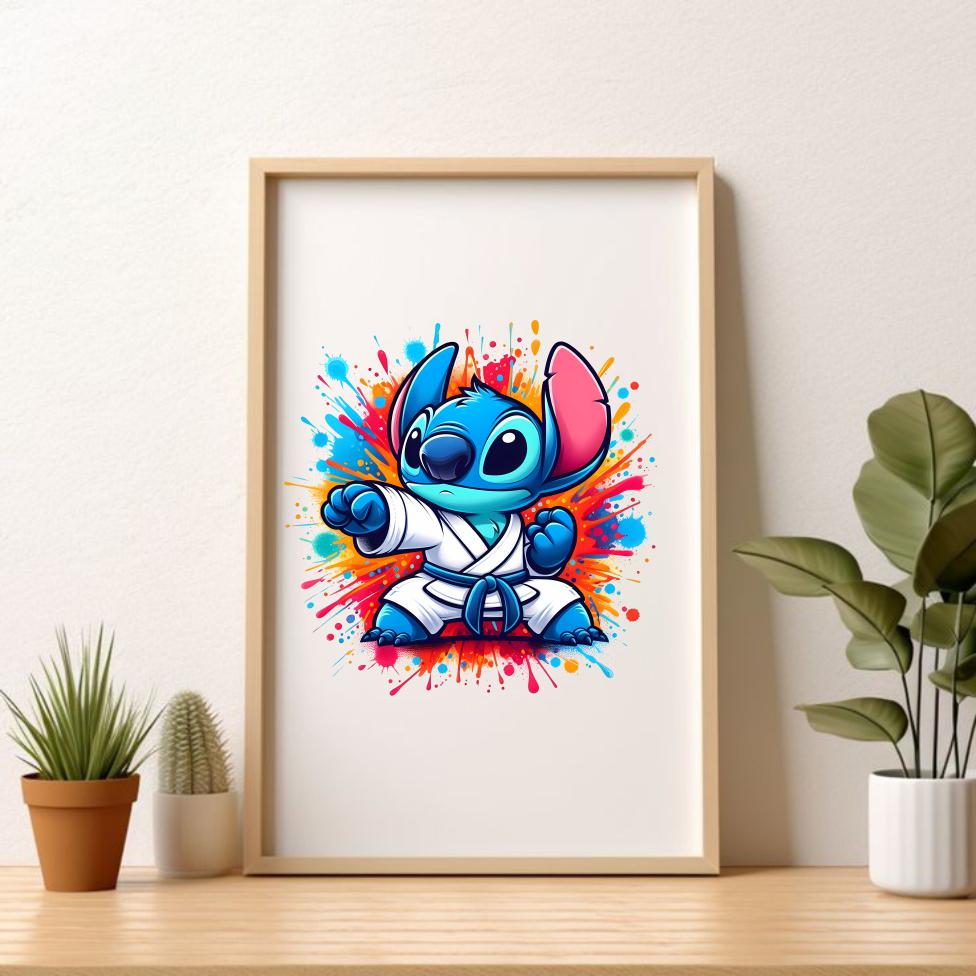 5 PNG Karate Stitch Png Stitch Splash and Watercolor Png Stitch ...