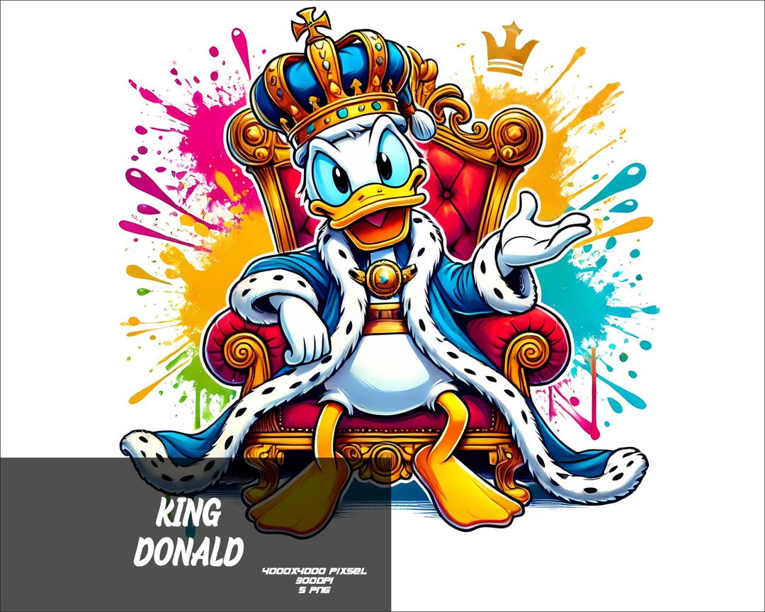 5 PNG King Donald Png Splash and Watercolor Png Duck Transparent PNG ...