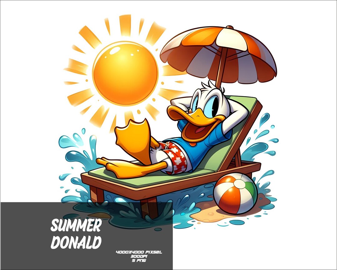 5 PNG Summer Donald Png Splash and Watercolor Png Duck Transparent PNG ...