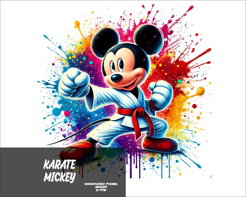 5 PNG Karatecher Mickey Png Mouse Splash and Watercolor Png Mickey ...