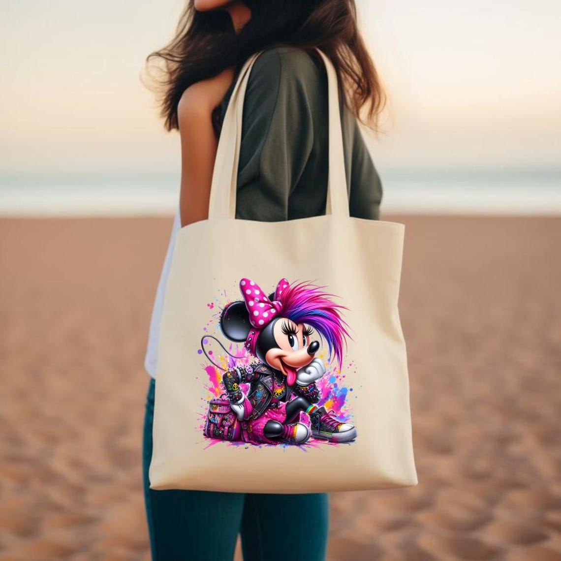 5 PNG Punk Minnie Png Mouse Splash and Watercolor Png Minnie ...