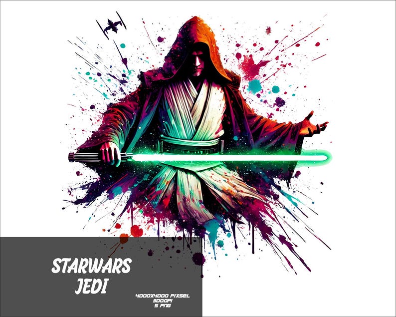 5 PNG Starwars Jedi Png Splash and Watercolor Png Starwars Transparent ...