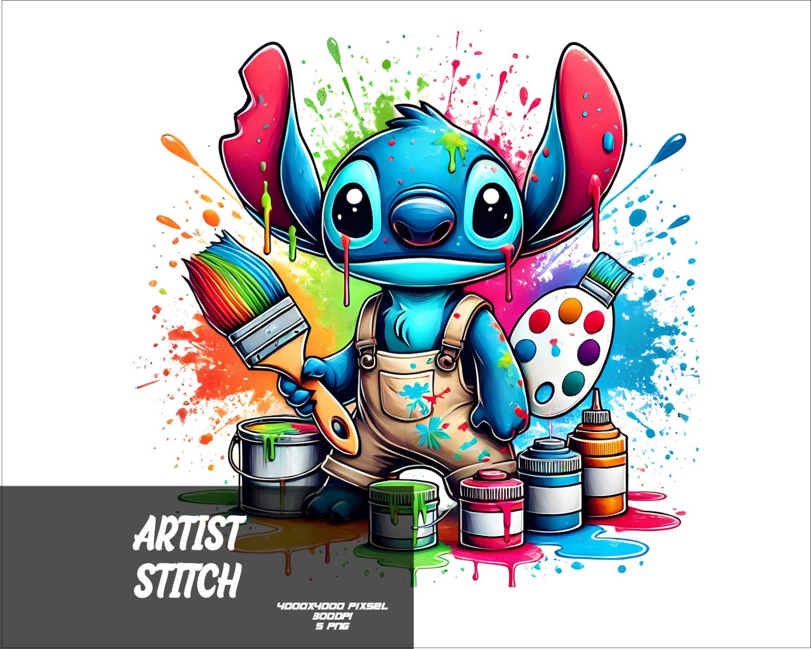 5 PNG Artist Stitch Png Stitch Splash and Watercolor Png Stitch ...