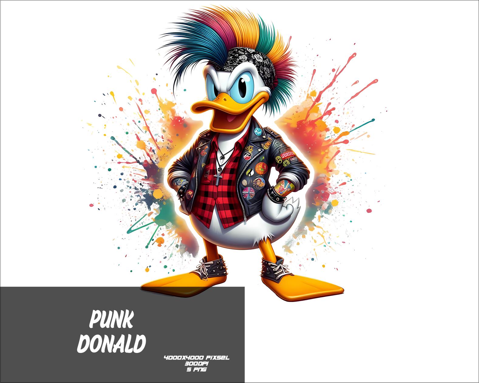 5 PNG Punk Donald Png Splash and Watercolor Png Duck Transparent PNG ...