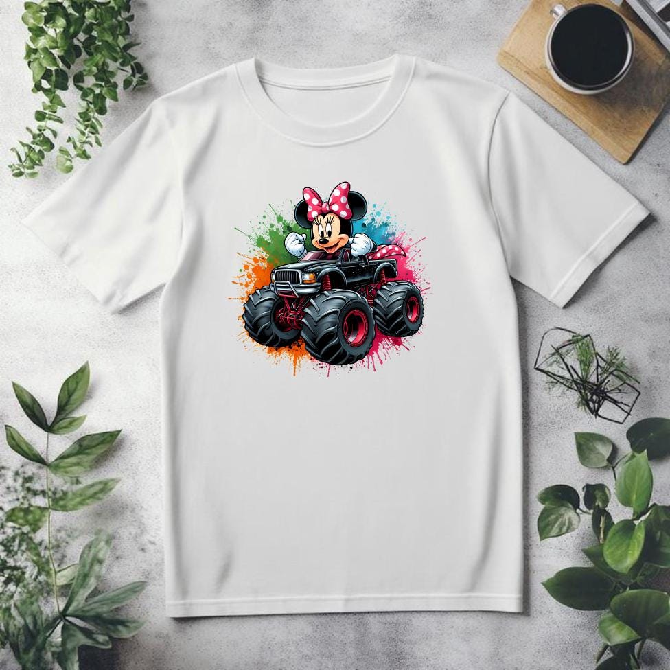 5 PNG Monster Truck Minnie Png Mouse Splash and Watercolor Png Minnie ...
