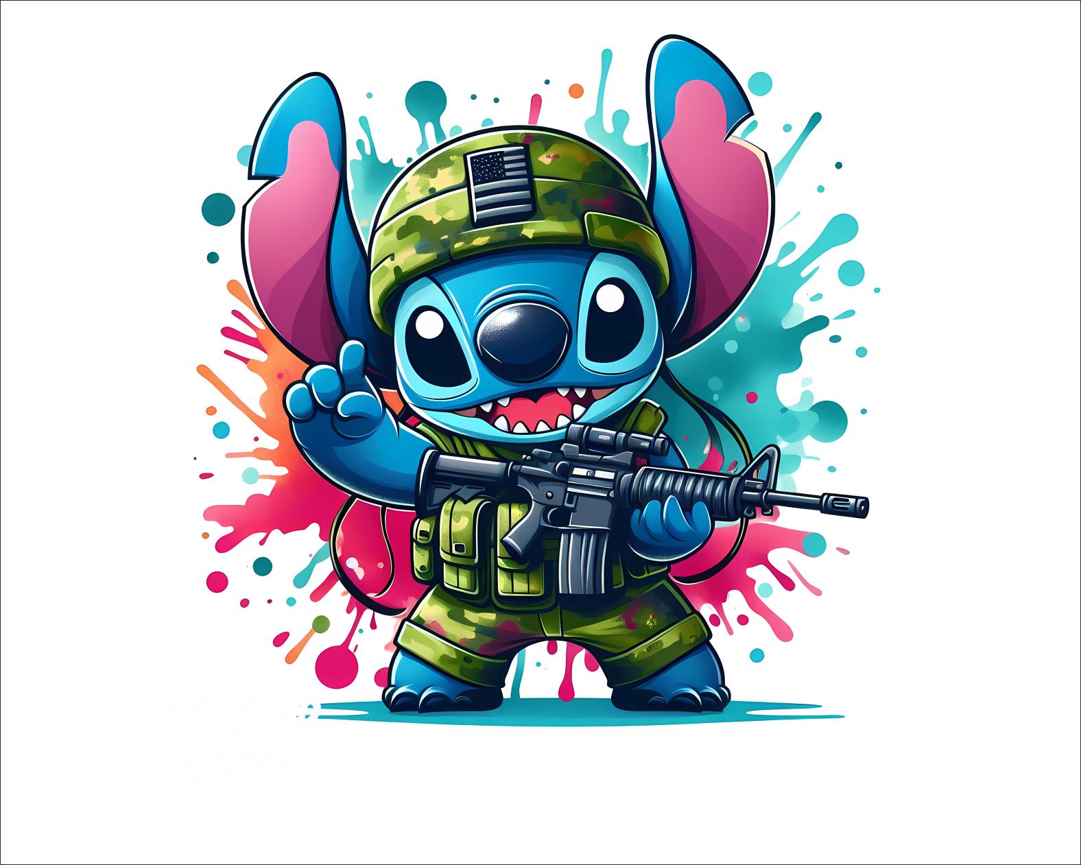 5 PNG Soldier Stitch Png Stitch Splash and Watercolor Png Stitch ...