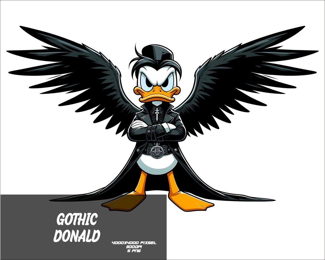 5 PNG Gothic Donald Png Splash and Watercolor Png Duck Transparent PNG ...