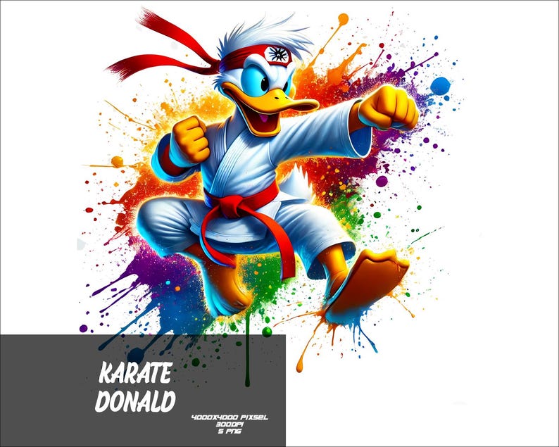 5 PNG Karatecher Donald Png Splash and Watercolor Png Duck Transparent ...