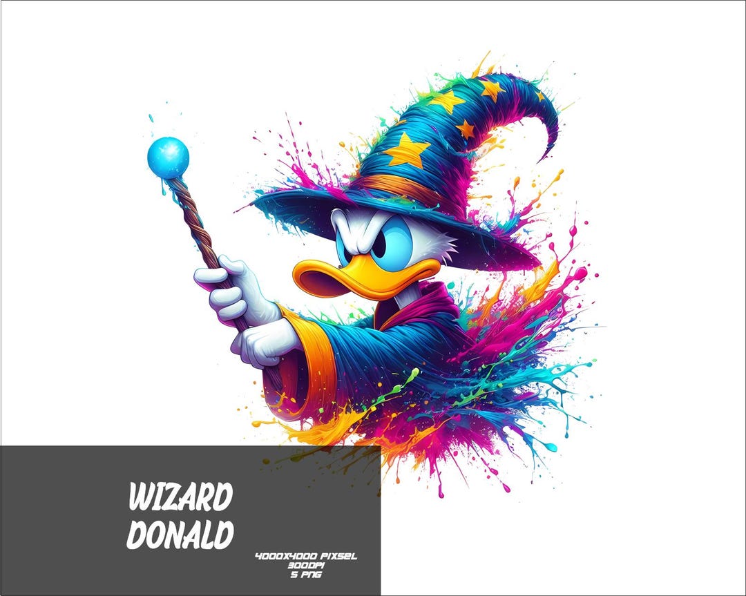 5 PNG Wizard Donald Png Splash and Watercolor Png Duck Transparent PNG ...