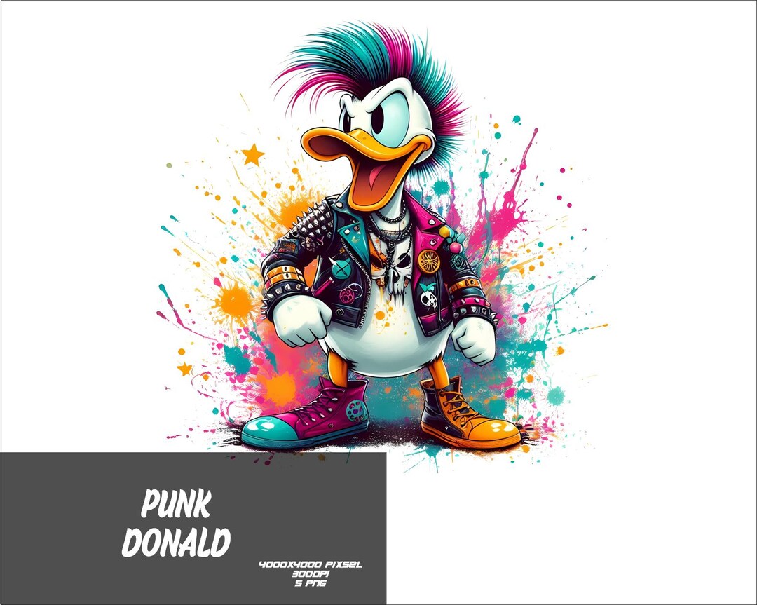 5 PNG Punk Donald Png Splash and Watercolor Png Duck Transparent PNG ...
