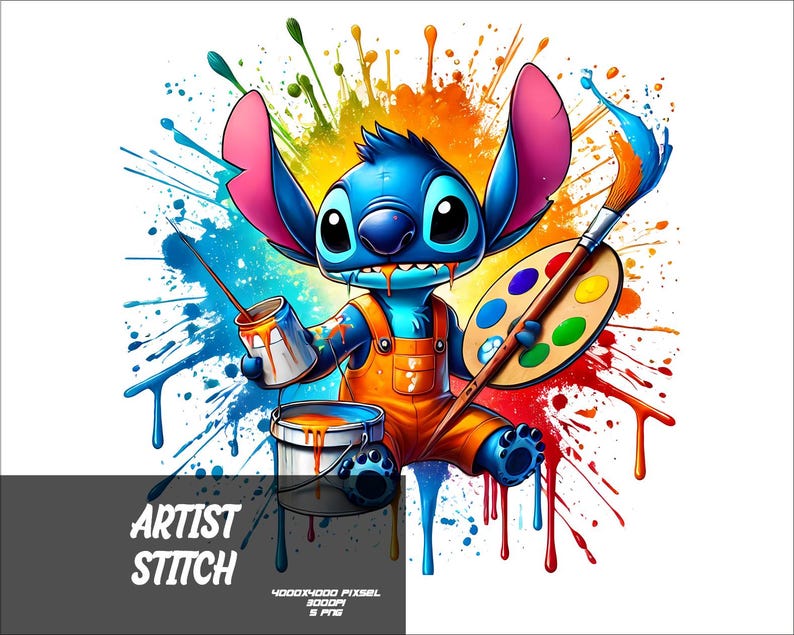 5 PNG Artist Stitch Png Stitch Splash and Watercolor Png Stitch ...