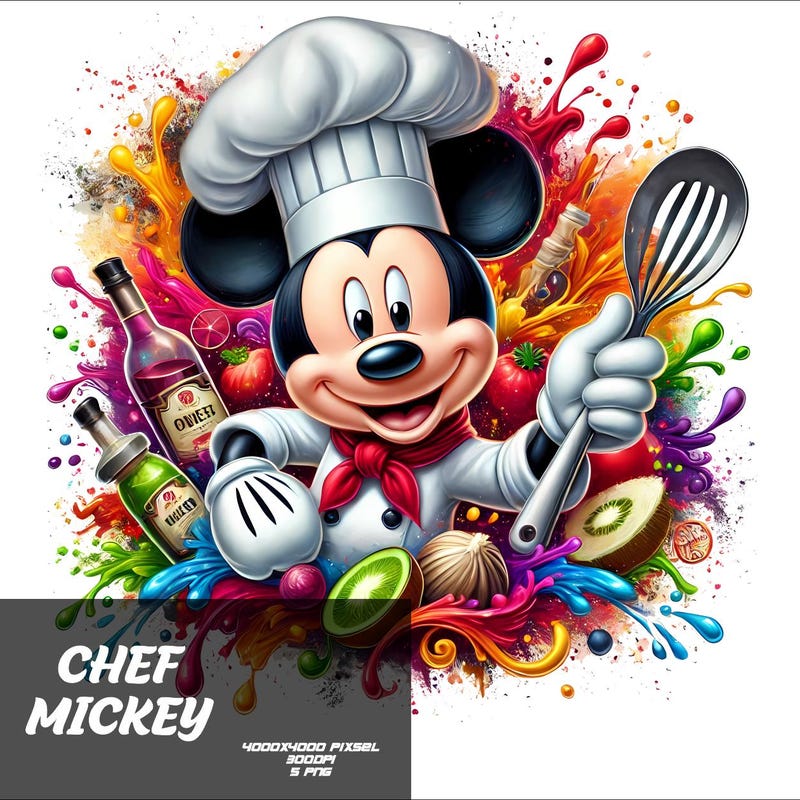 Cooking Mouse Sticker - Etsy