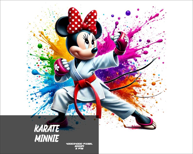 5 PNG Karatecher Minnie Png Mouse Splash and Watercolor Png Minnie ...