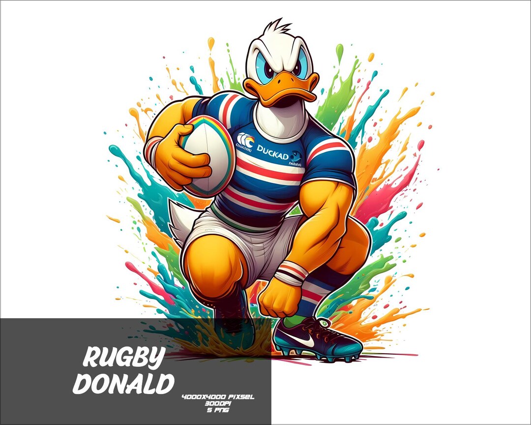 5 PNG Rugby Donald Png Splash and Watercolor Png Duck Transparent PNG ...