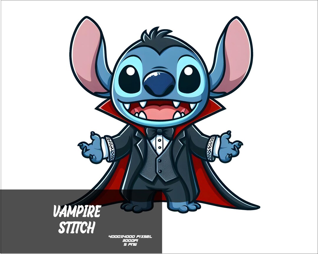 5 PNG Vampire Stitch Png Stitch Splash and Watercolor Png Stitch ...