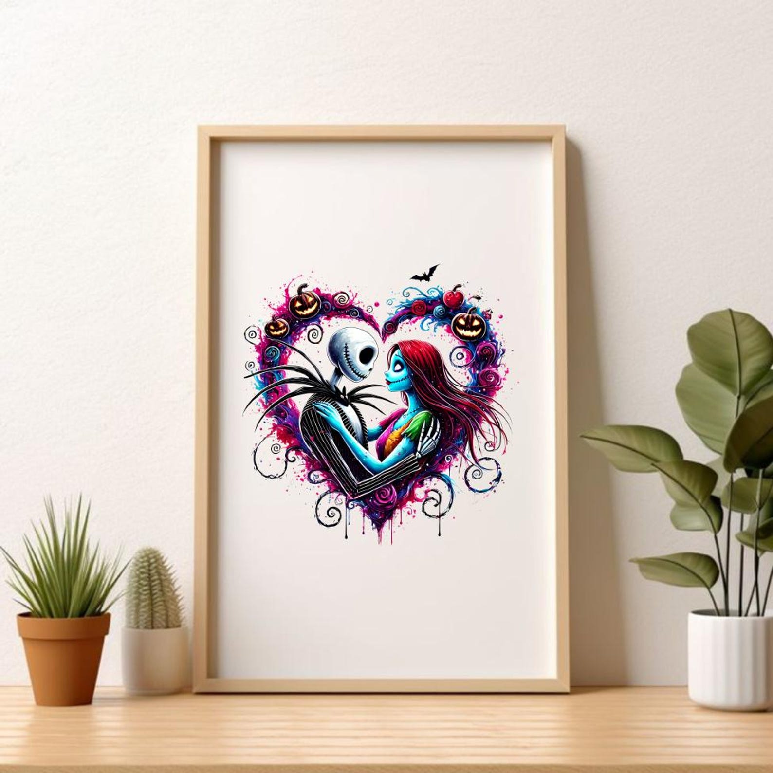 5 PNG Heart Jack and Sally Png Splash and Watercolor Png Jack and ...