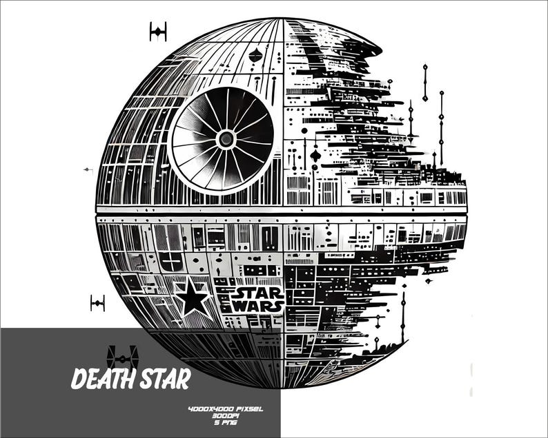 Death Star PNG | Star Wars Splash Watercolor Clipart (digital Download ...