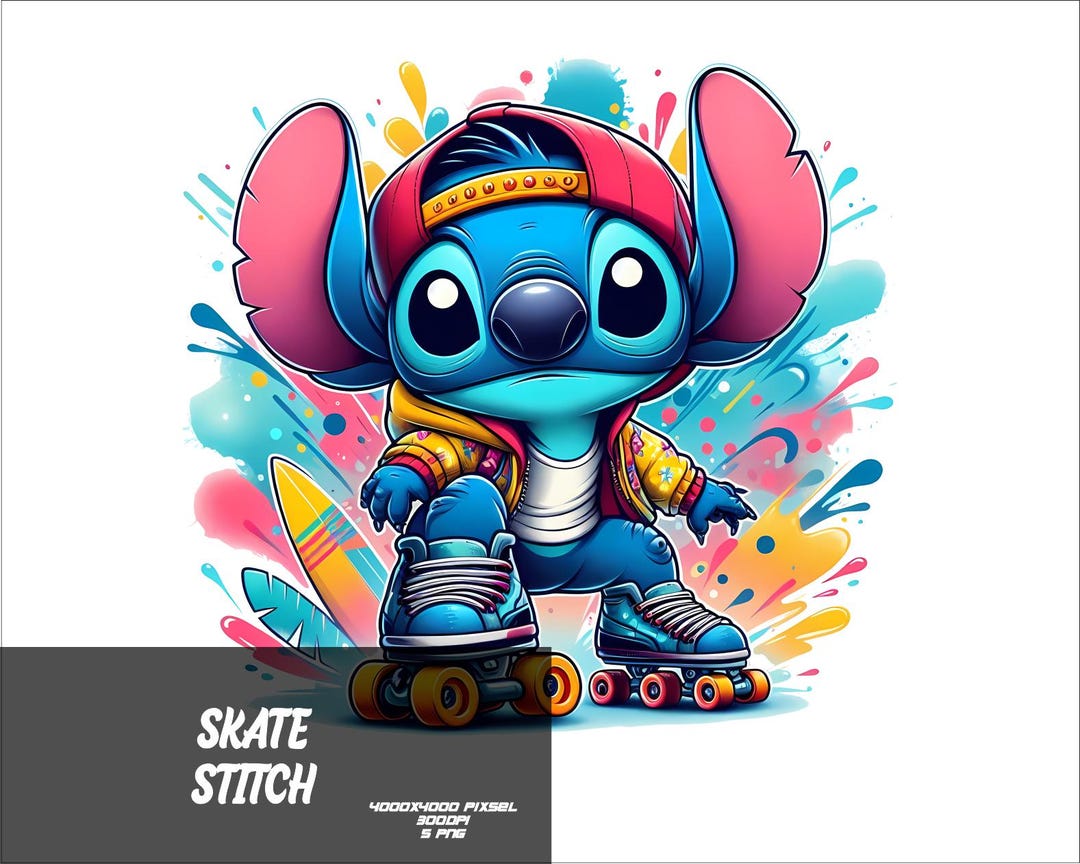 5 PNG Skate Stitch Png Stitch Splash and Watercolor Png Stitch ...