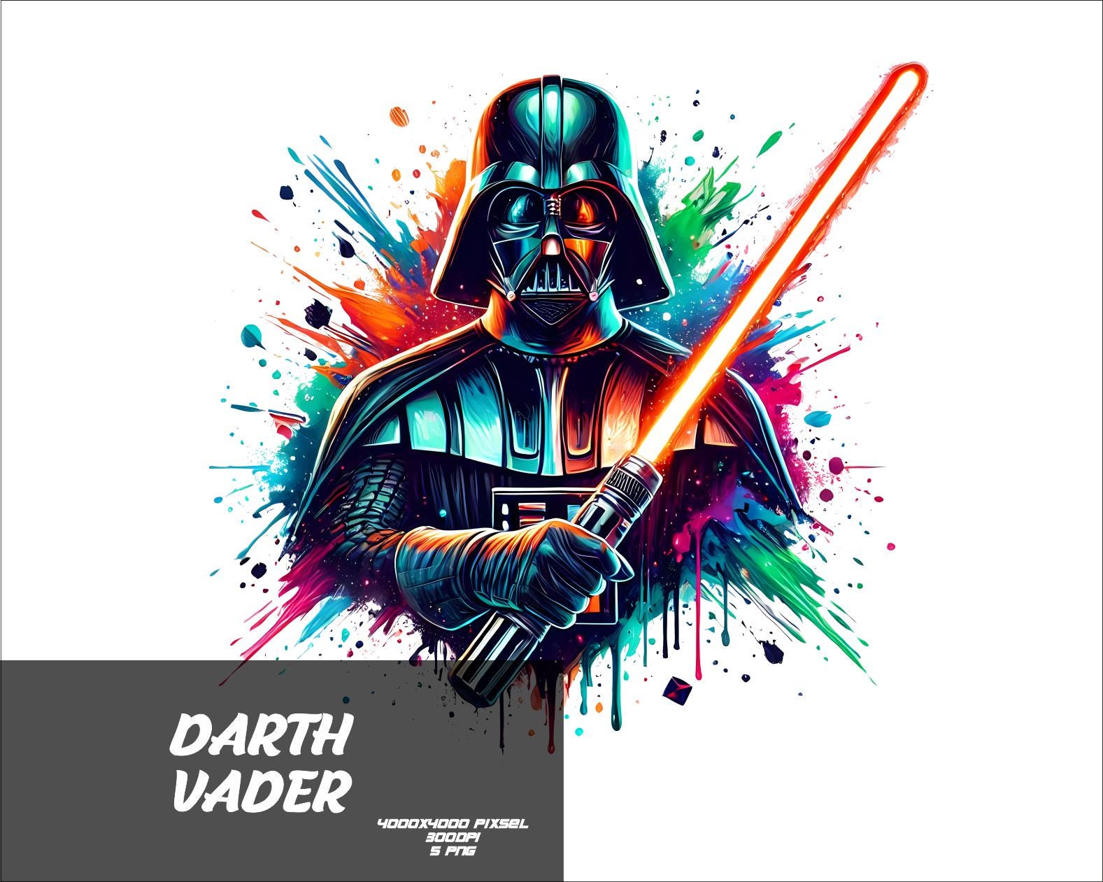 5 PNG Starwars Darth Vader Png Splash and Watercolor Png Starwars ...