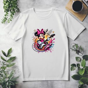 5 PNG Rocker Minnie Png Mouse Splash and Watercolor Png Minnie ...