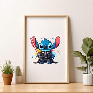5 PNG Starwars Jedi Stitch Png Stitch Splash and Watercolor Png Stitch ...