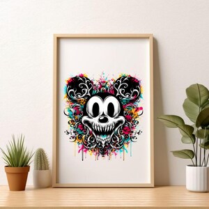 5 PNG Gothic Mickey Png Mouse Splash and Watercolor Png Mickey ...