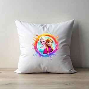 5 PNG Princess Png Elsa and Anna Splash and Watercolor Png Transparent ...