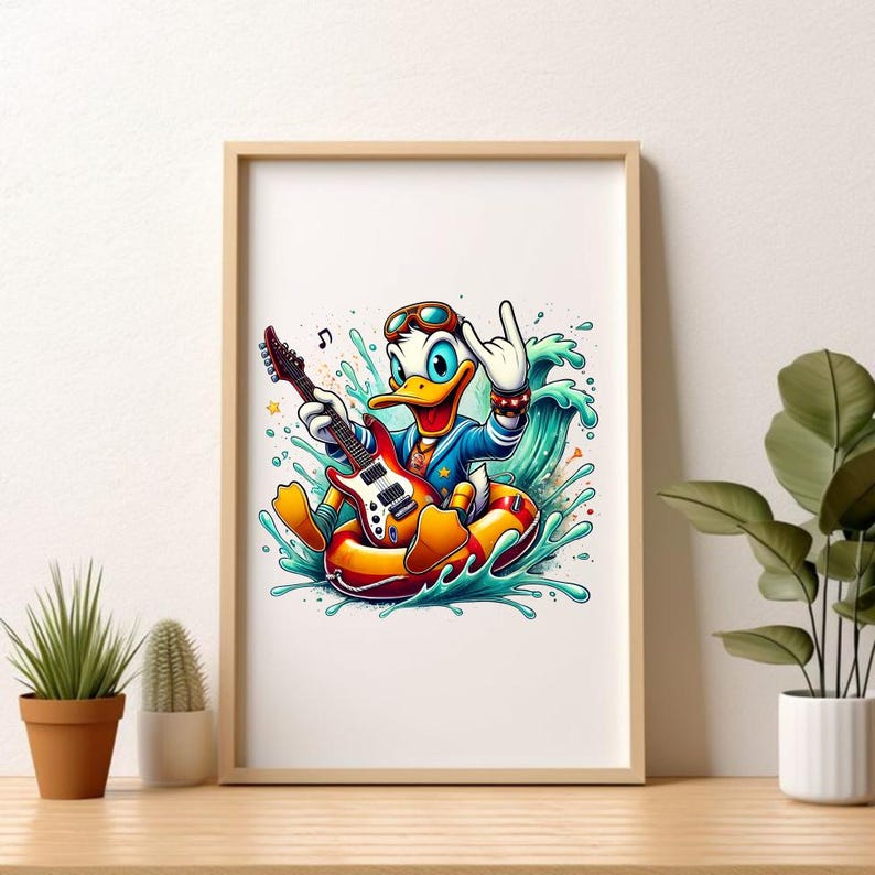 5 PNG Rocker Donald Png Splash and Watercolor Png Duck Transparent PNG ...