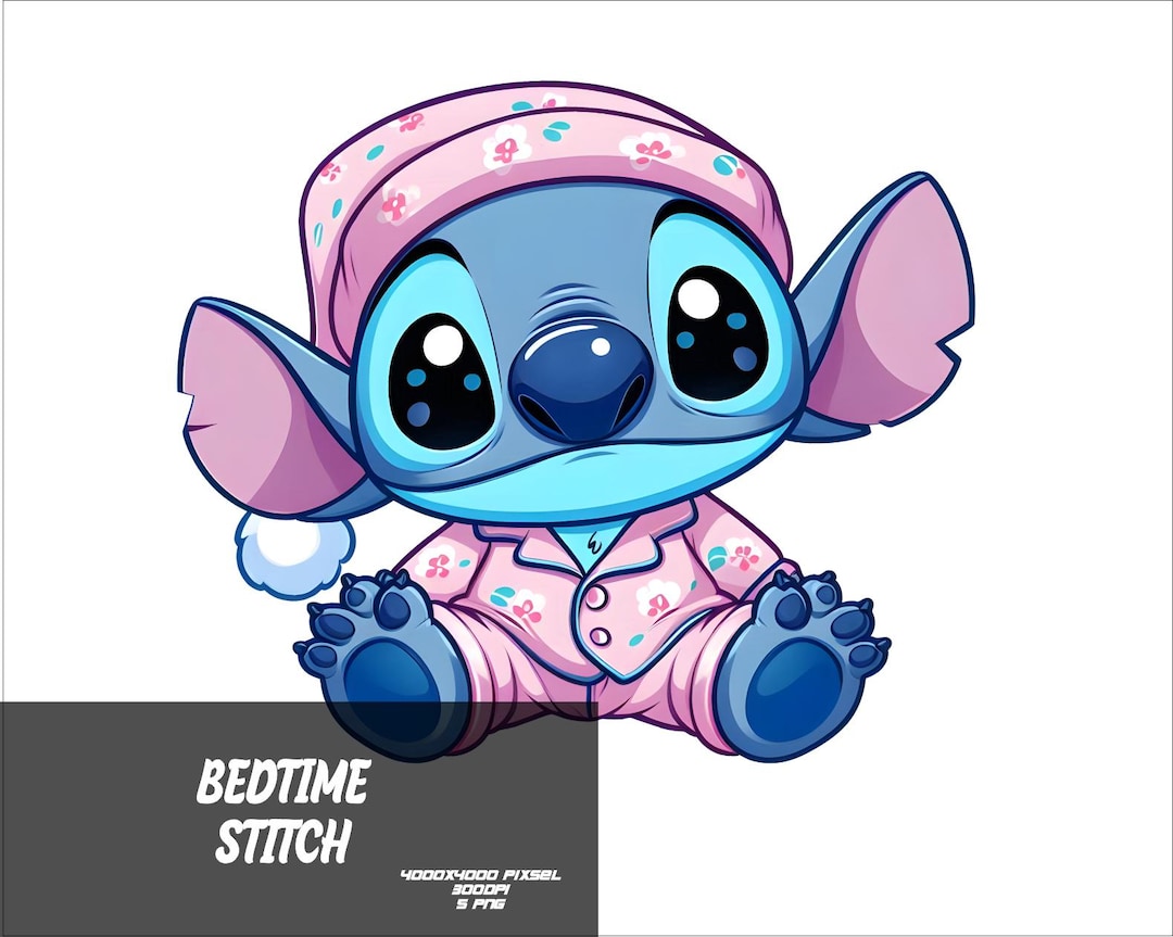 5 PNG Bedrtime Stitch Png Stitch Splash and Watercolor Png Baby Stitch ...