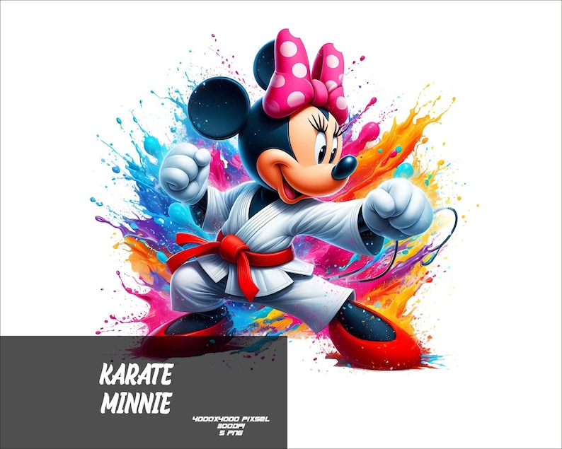5 PNG Karatecher Minnie Png Mouse Splash and Watercolor Png Minnie ...