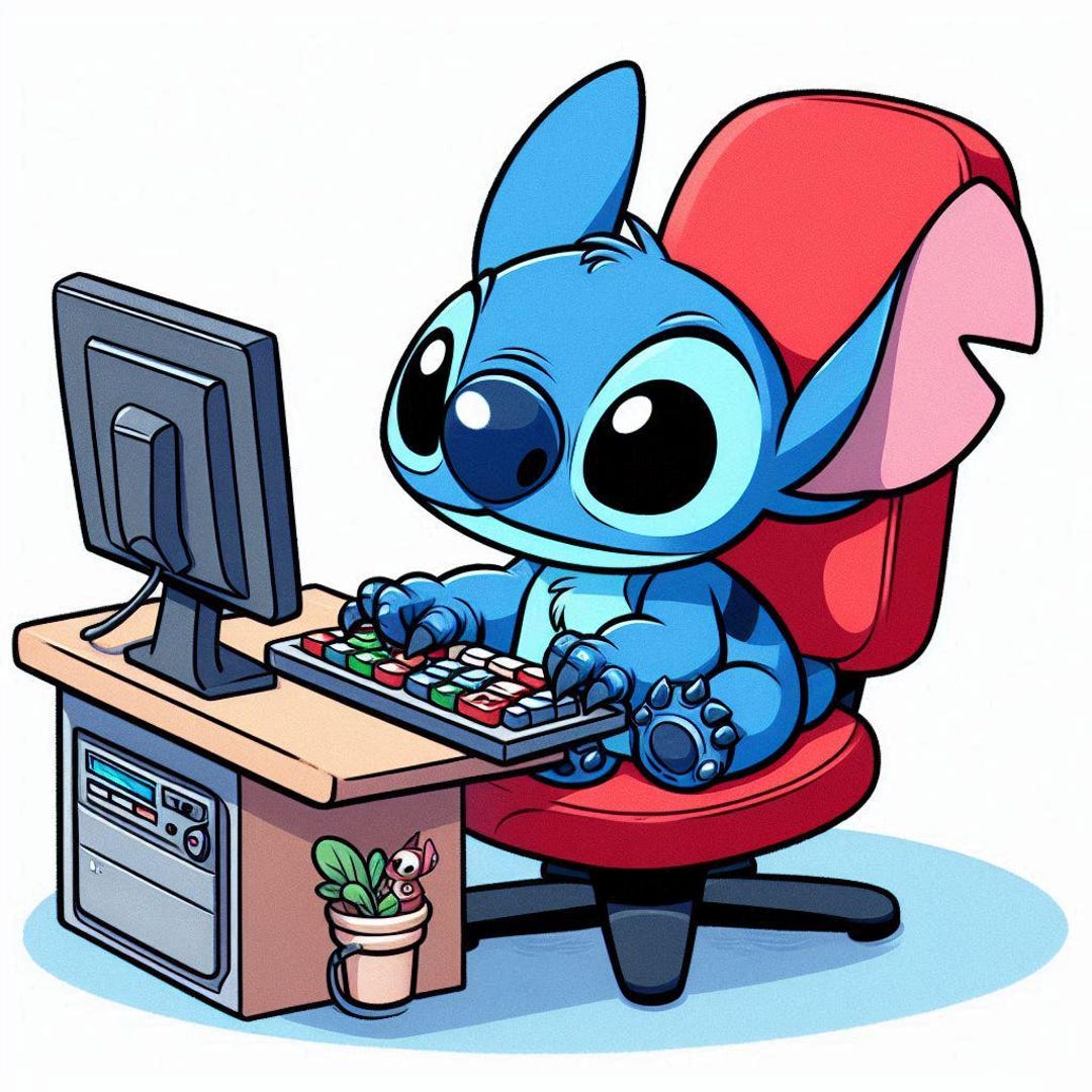 Custom Design Stitch and Cartoon PNG - Etsy