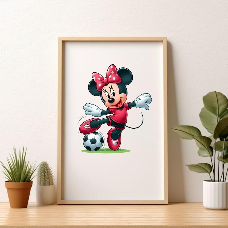 5 PNG Footballer Minnie Png Mouse Splash and Watercolor Png Minnie ...