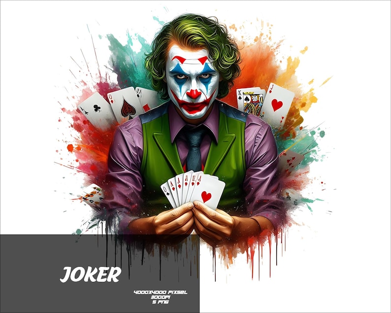 5 PNG Joker Png Splash and Watercolor Png Joker Transparent PNG File ...