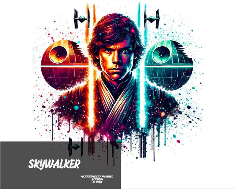 5 PNG Starwars Skywalker Png Splash and Watercolor Png Starwars ...