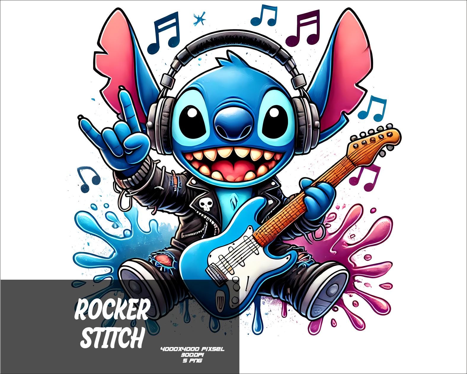 5 PNG Rocker Stitch Png Stitch Splash and Watercolor Png Stitch ...